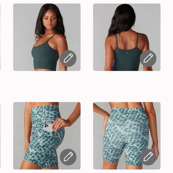 Tavi | Shorts | Tavi Neiman Marcus Forest Cami Bra Pebble Tie Dye Stash Dash Biker Shorts Szm ...